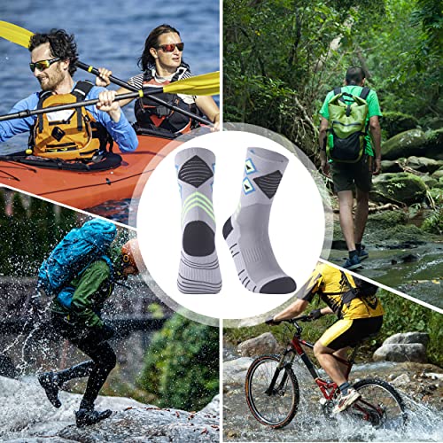 Snapklik.com : Mid Calf Running Socks, Breathable Waterproof Socks High ...