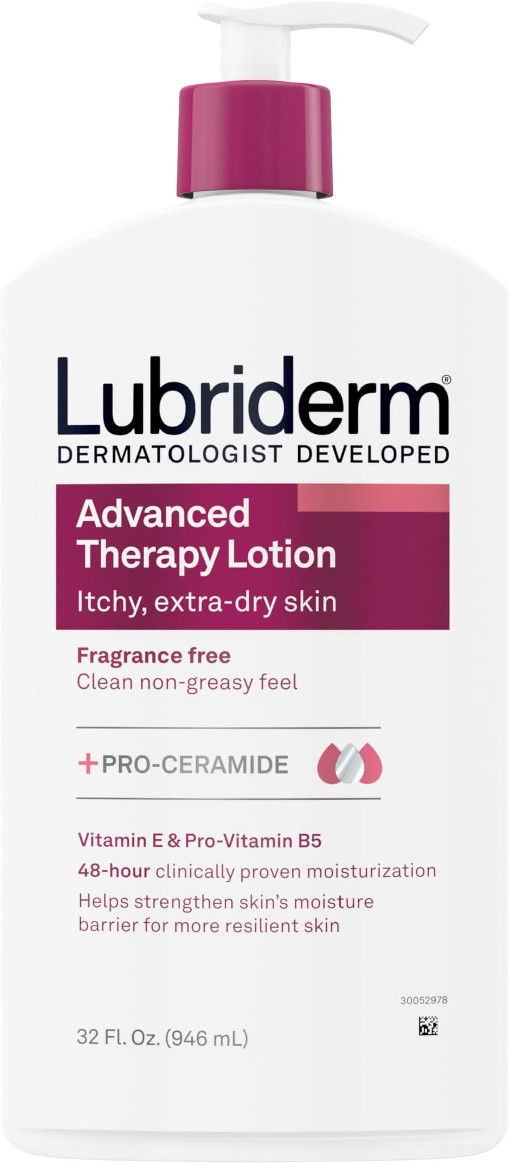 Amazon.com : Lubriderm Daily Moisture Hydrating Unscented Body Lotion ...