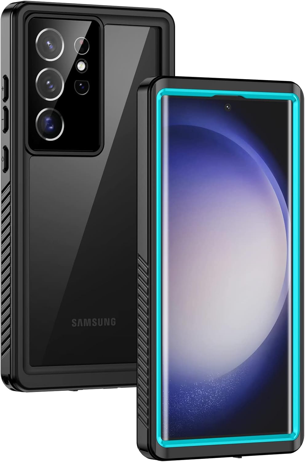 Amazon.com: Lanhiem for Samsung Galaxy S23 Ultra Case, IP68 Waterproof Dustproof Case with Built ...