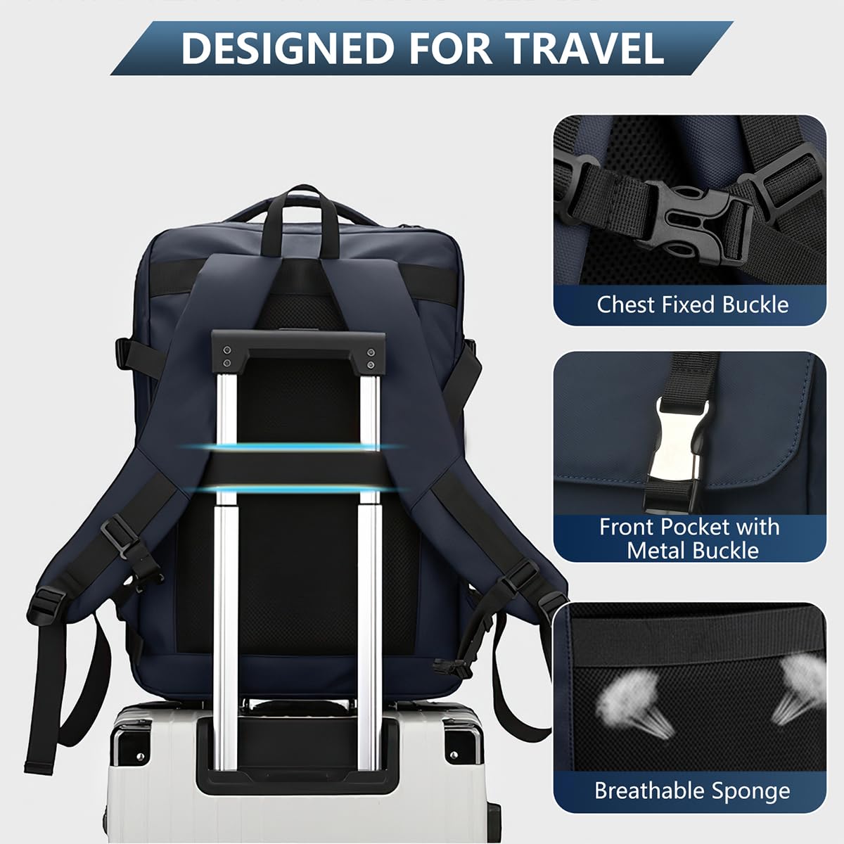 Snapklik.com : Travel Laptop Backpack, Extra Large Expandable Travel ...