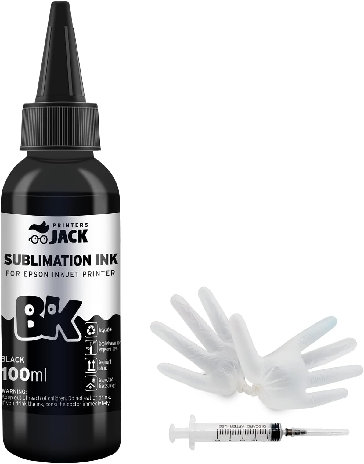 Amazon.com: Printers Jack Sublimation Ink Single Pack 100ML for ...