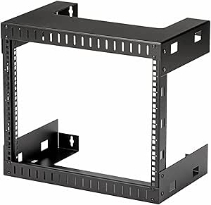 StarTech.com 8U 19" Wall Mount Network Rack - 12" Deep 2 Post Open ...