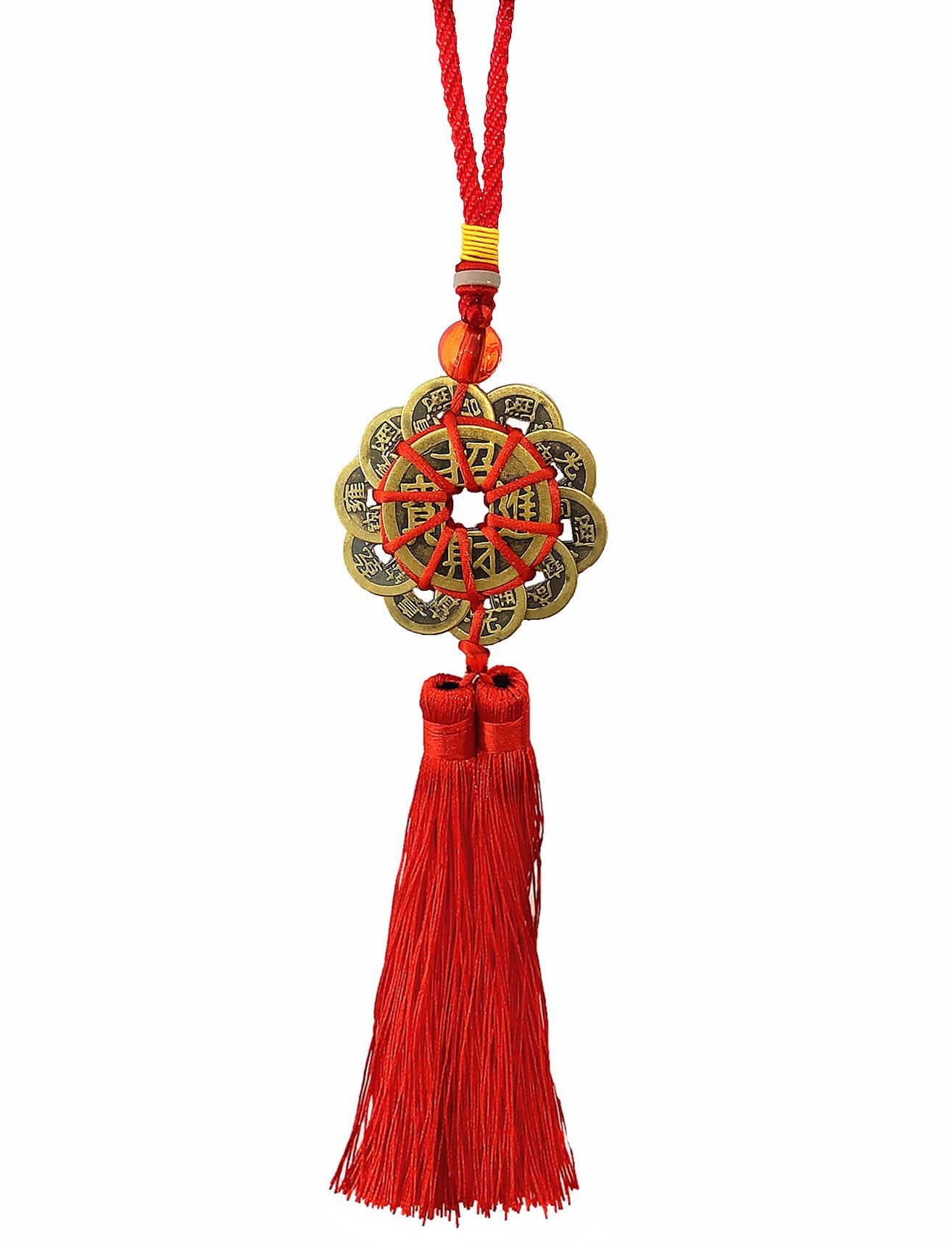 Amazon.com: Feng Shui Handmade Chinese Ancient Coins Decorative Hanging ...