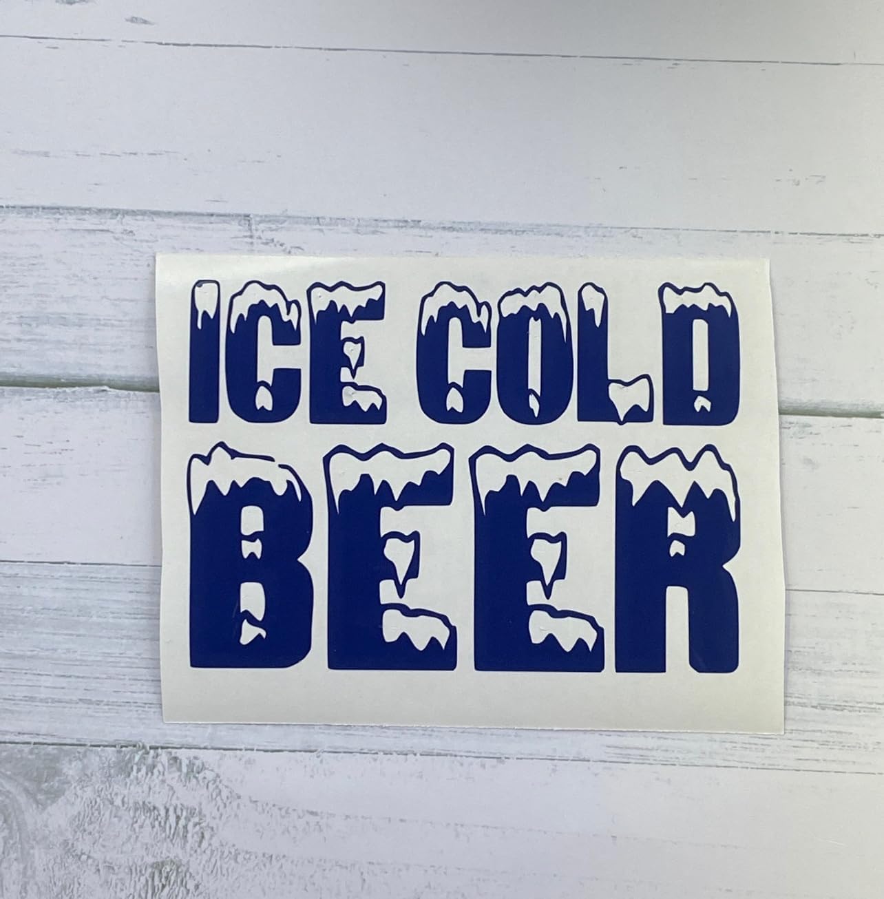Amazon.com: Ice Cold Beer Decals. Man cave Decals. Yeti Cooler Decals ...
