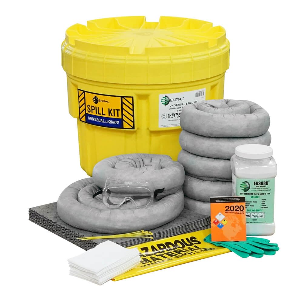 Buy ENPAC 20-Gallon Salvage Drum Spill Kit, Universal, Yellow, Compact ...