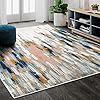 Amazon.com: Abani Rugs Orange & Blue Contemporary Abstract Area Rug ...