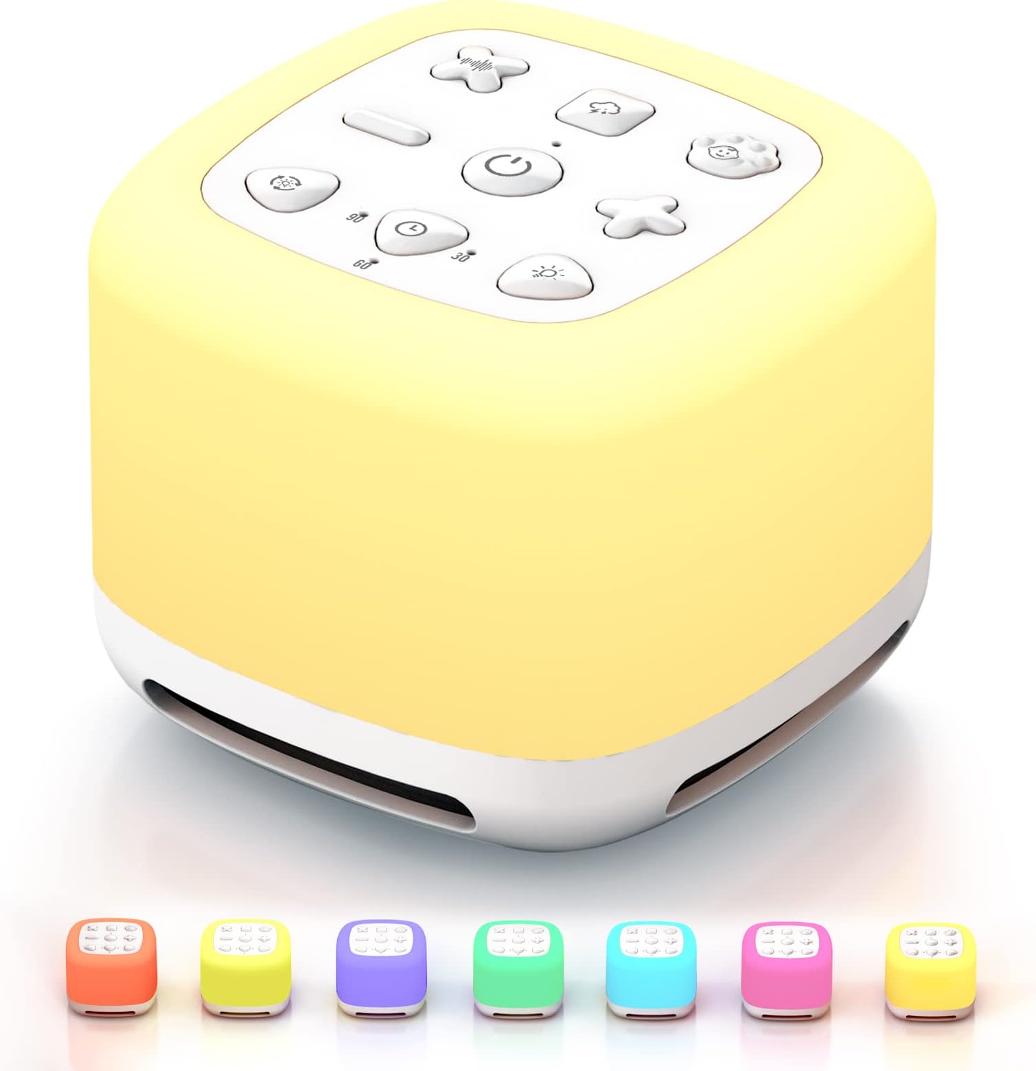 Amazon.com: LUMI Portable White Noise Machine | 26 Sounds | 7 Colour ...