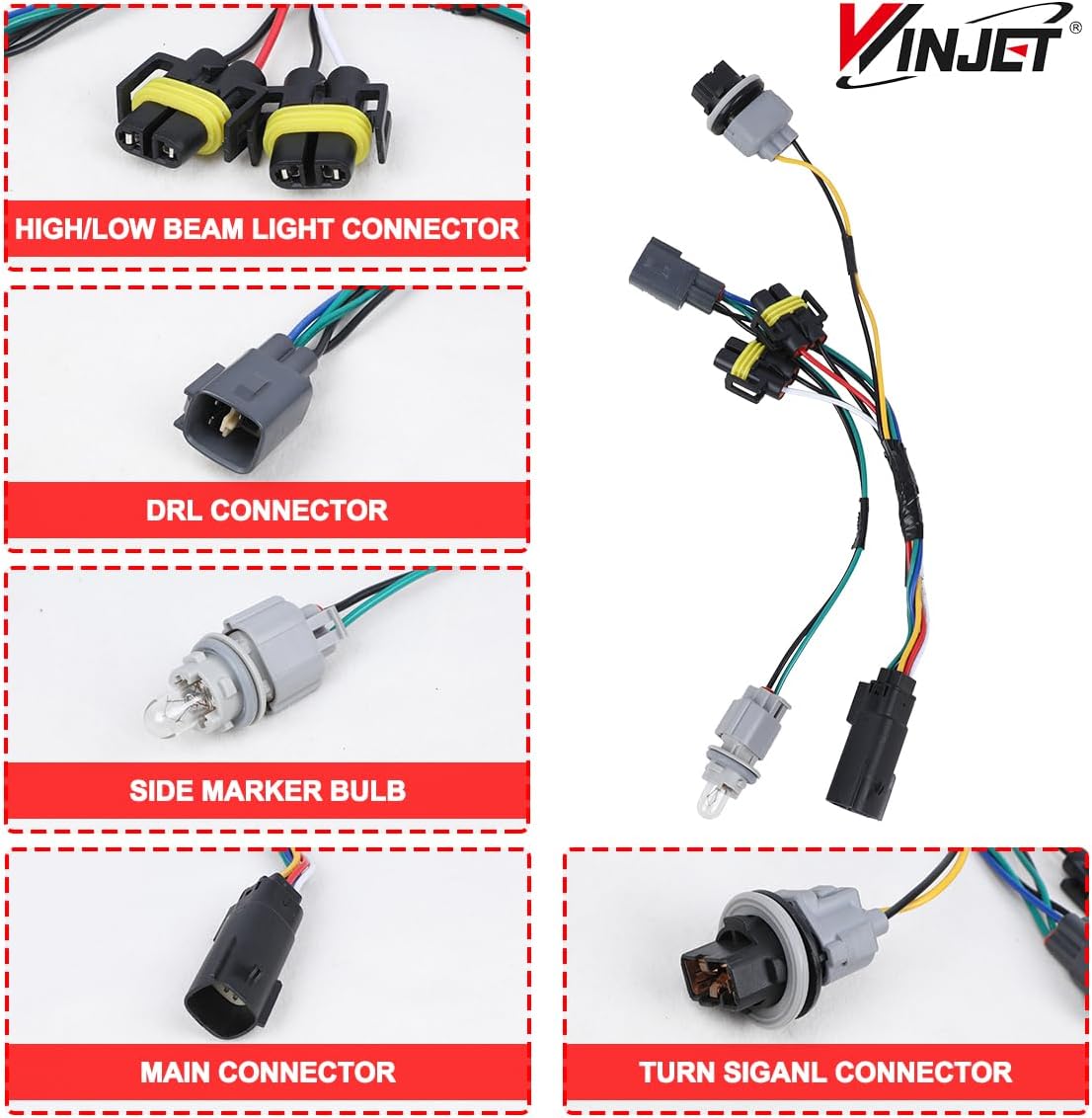 Winjet LED Head Lights Converter Wire Kit ประเทศไทย | Ubuy