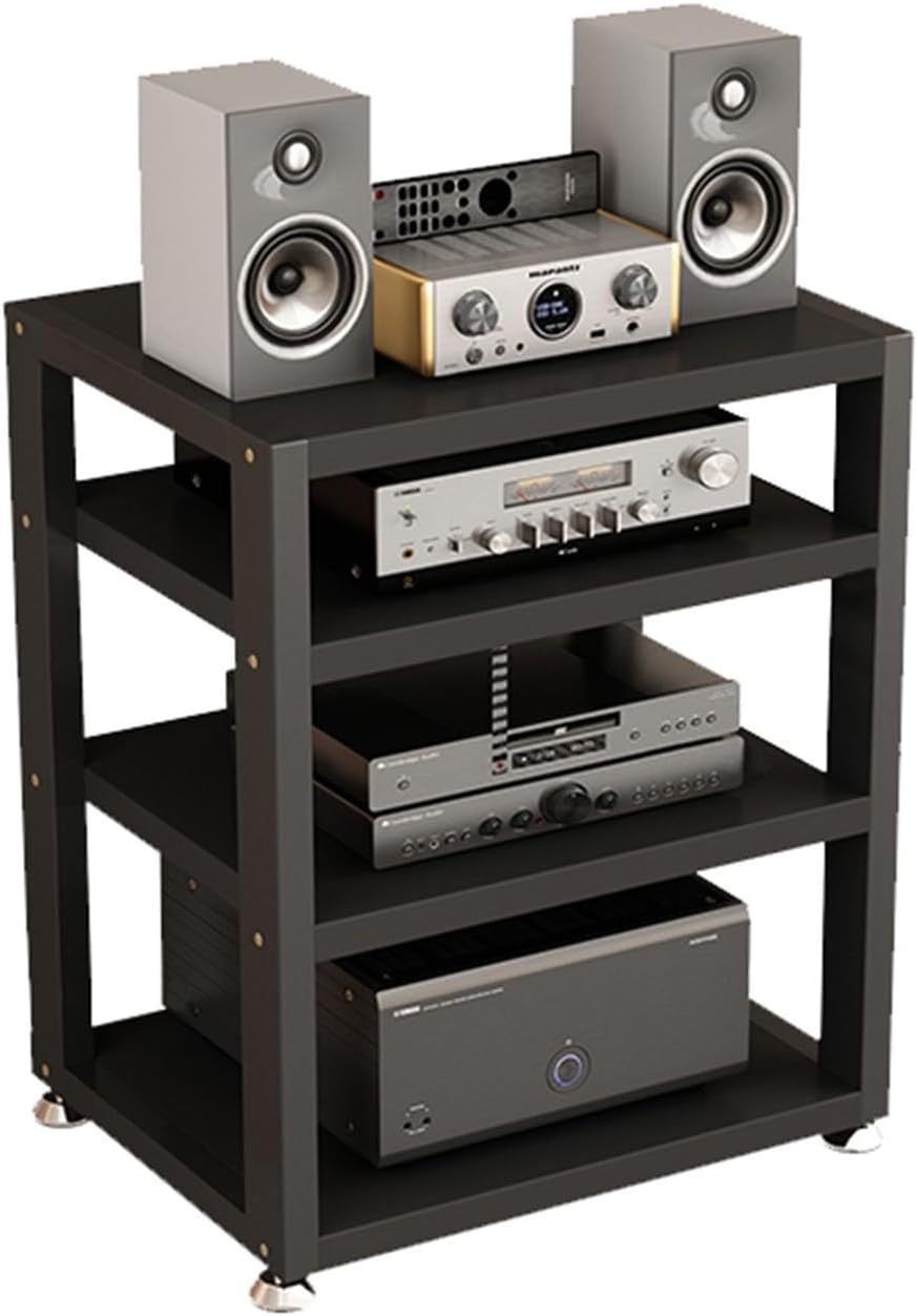 WJFTODAY Video Audio Rack,4-Tier Desktop Media Stand Audio/Video ...