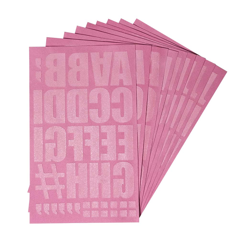Buy Magfok Iron on Transfer 2 Inch Pink Flock Letter, 9 Sheet (More ...