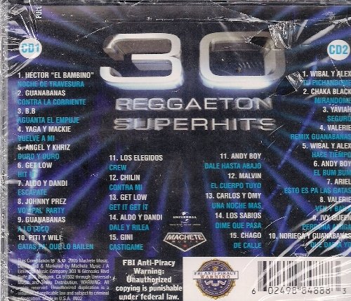 Amazon.com: 30 Reggaeton Superhits: CDs & Vinyl