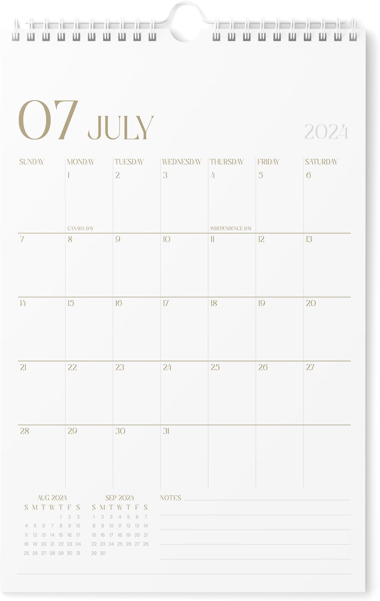 Amazon.com: Calendar 2024-2025 - Vertical 11x17 2024 Wall Calendar Runs ...