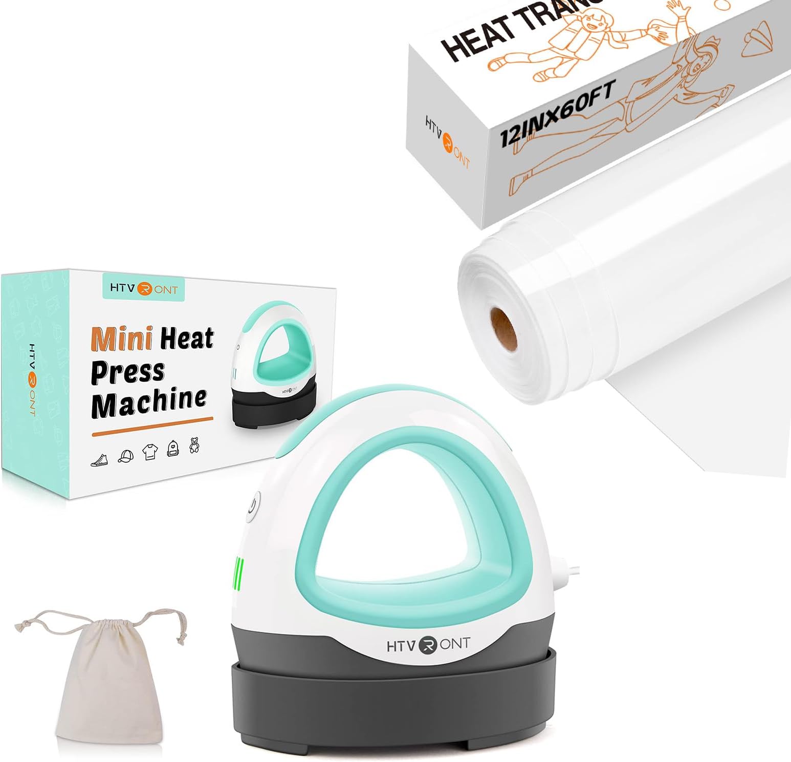 Amazon.com: HTVRONT Heat Press Small Heat Press Machine for T Shirts ...