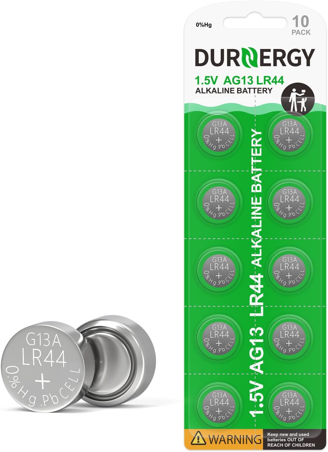 Amazon.com: Amazon Basics 6-Pack LR44 Alkaline Button Coin Cell Battery ...