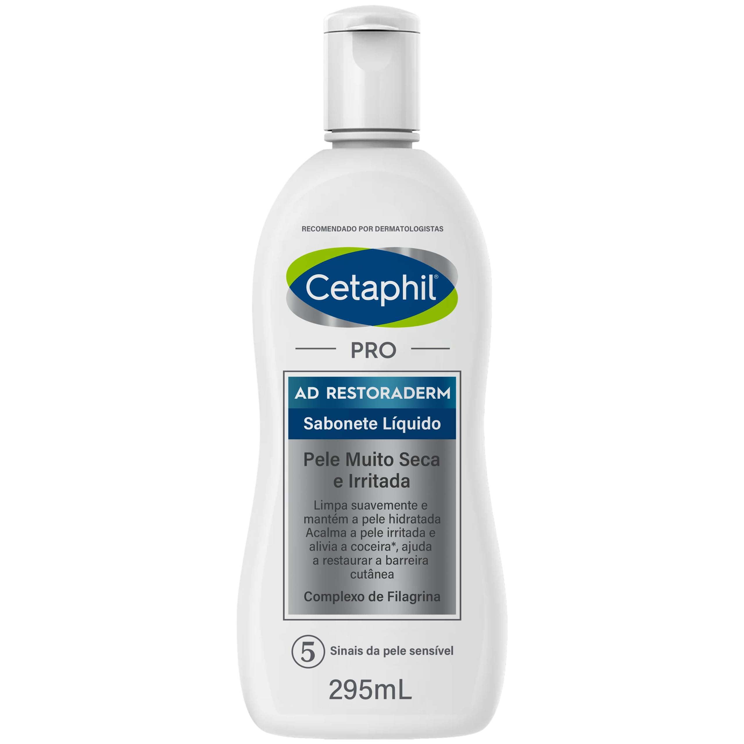 Cetaphil Pro AD Restoraderm Sabonete Líquido Hipoalergênico 295ml ...