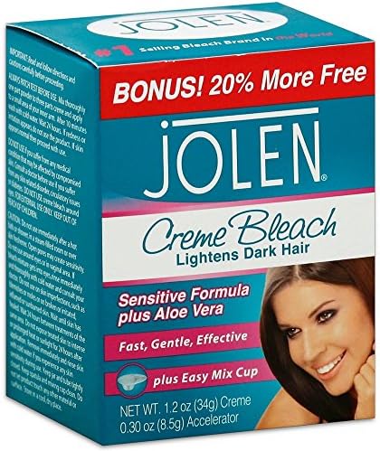 Amazon.com : Jolen Creme Bleach Sensitive Formula Plus Aloe Vera 1oz ...