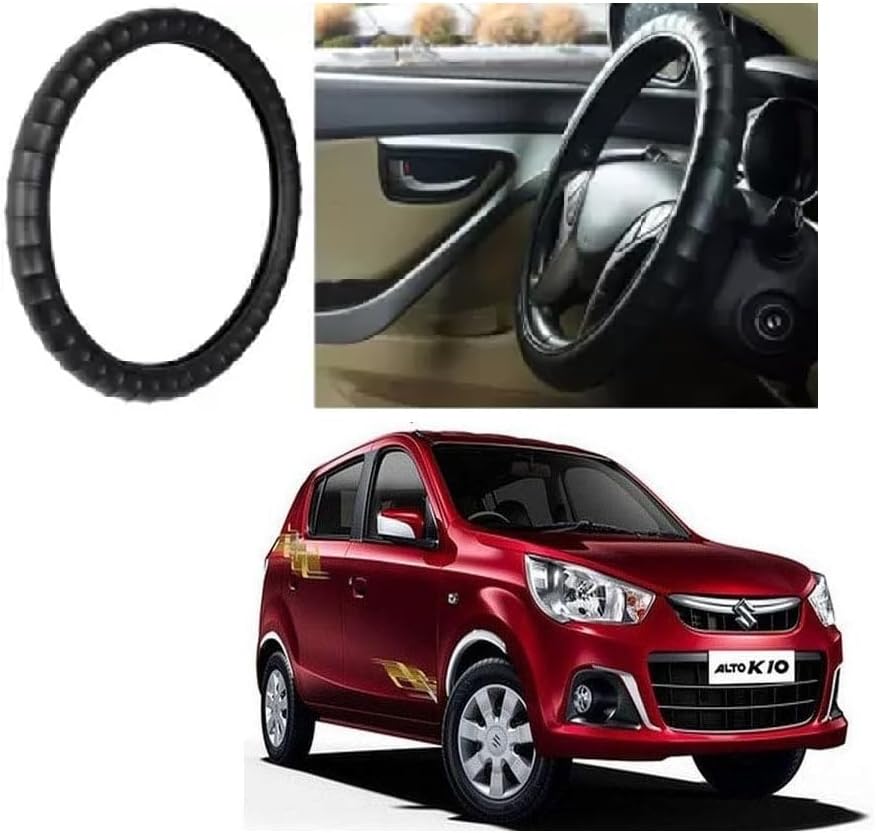 Anti Skid Hand Stitched Car Steering Wheel Cover for Maruti Alto K-10 ...