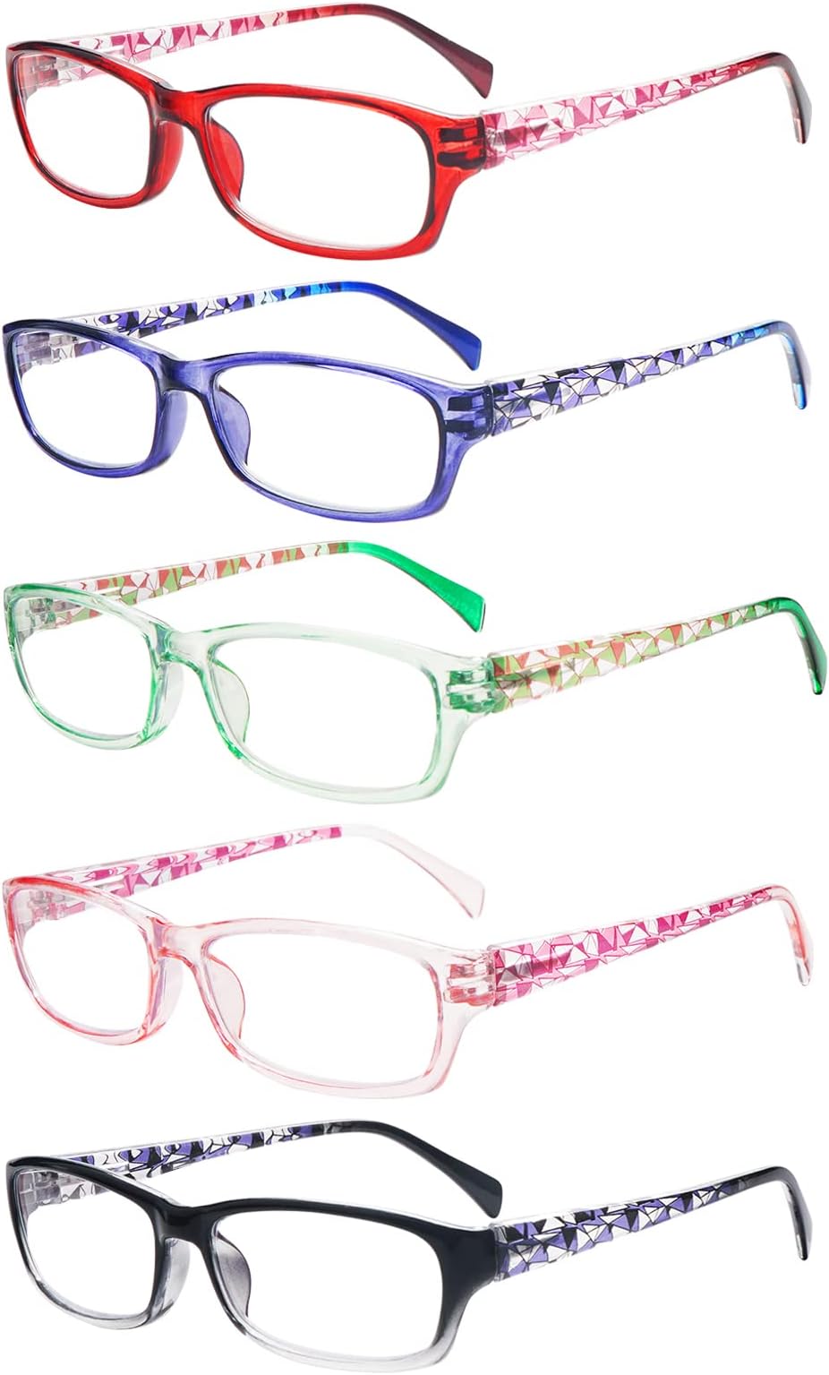 Amazon.com: VIDEBLA 5 Pack Computer Reading Glasses Men and Women Anti ...