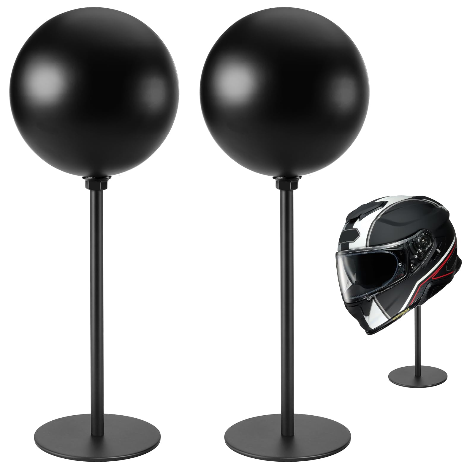 Amazon.com: Motorcycle Helmet Stand 2 Packs, Desktop Helmet Display ...