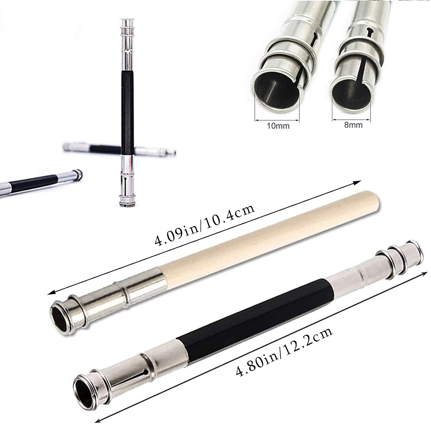 Wooden Pencil Extenders Pen Holder Lengthener with Aluminum Handle ...