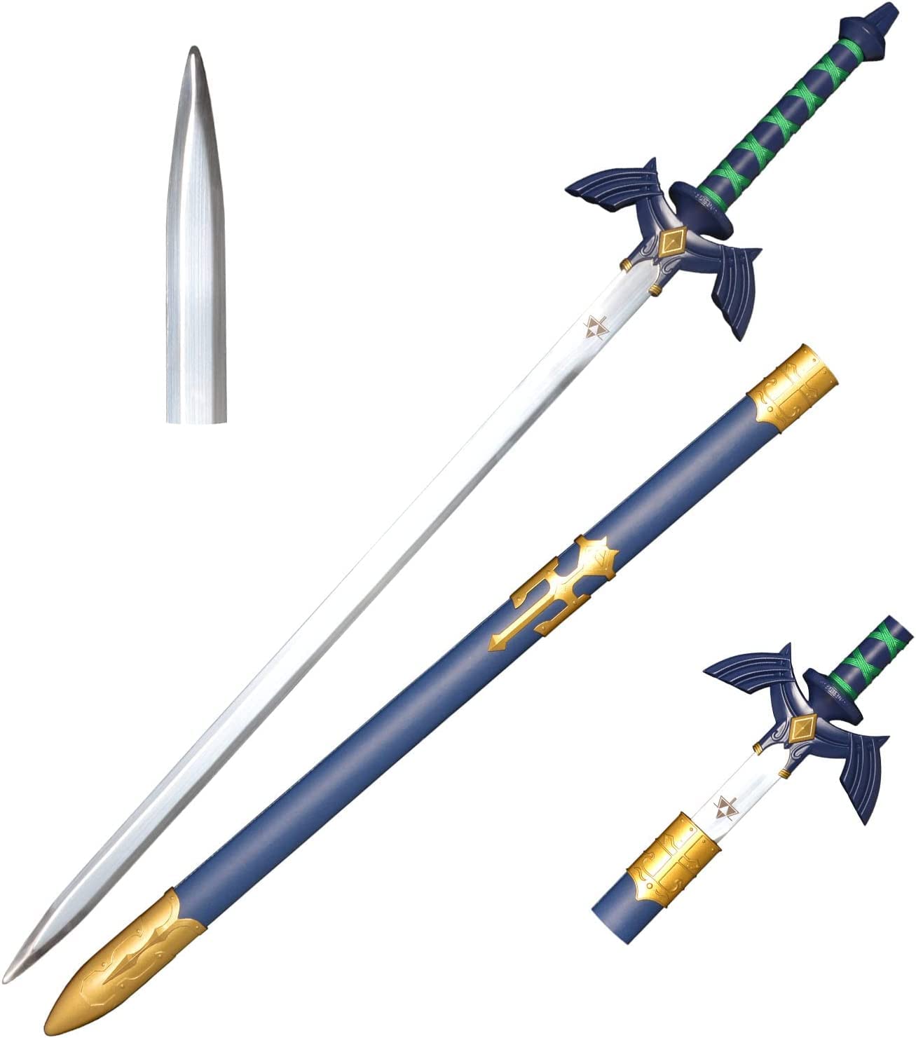 43” Metal Handmade Skyward Master Sword Replica Cosplay Costume Weapon ...