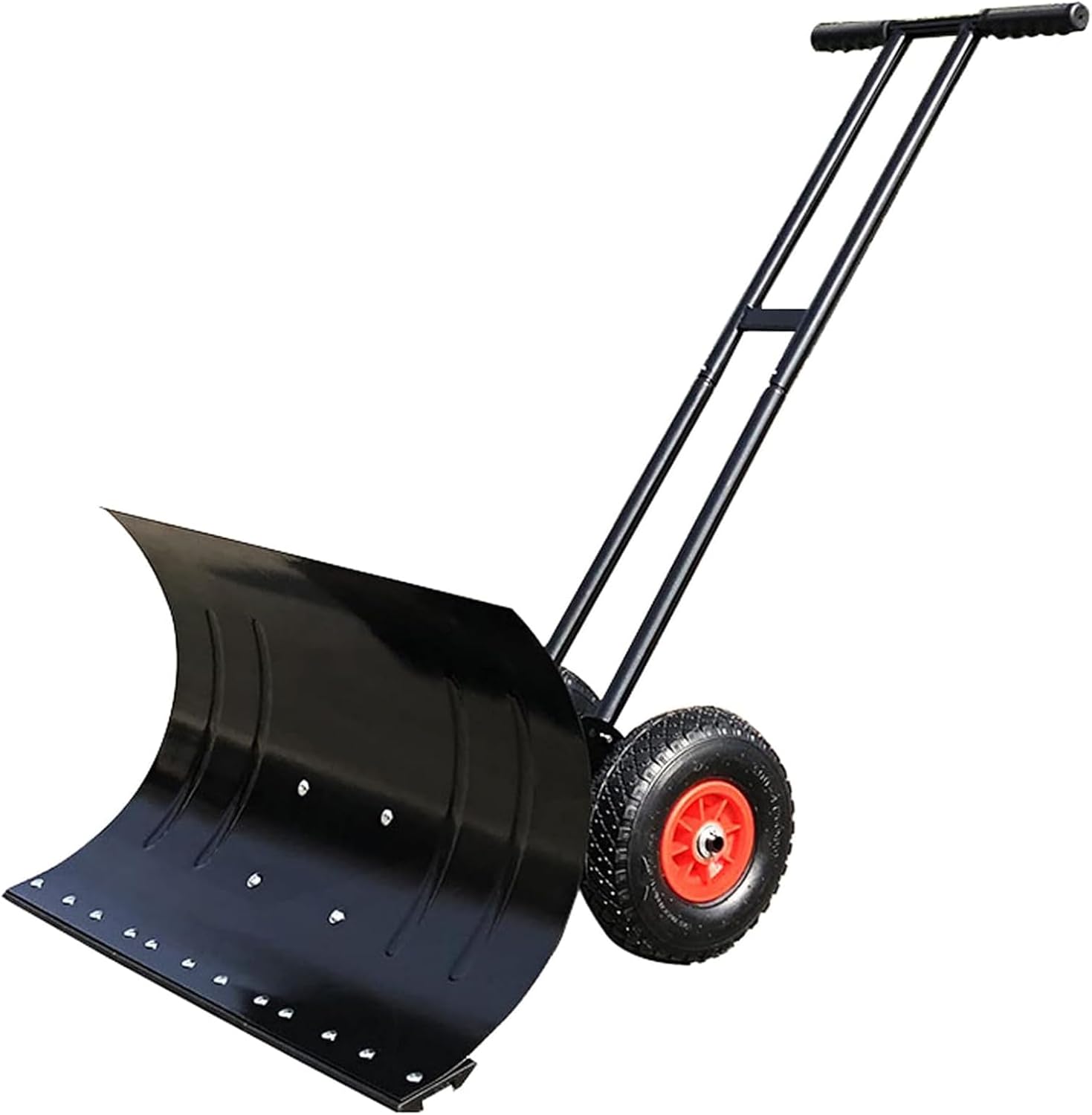 Amazon.com : Snow Pusher, Snow Shovel with Wheels, 29" Wide Snow Plow ...