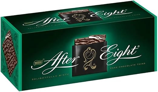 Nestlé After Eight Dark Mint Chocolate Box 300g | Thin Squares Of Mint ...