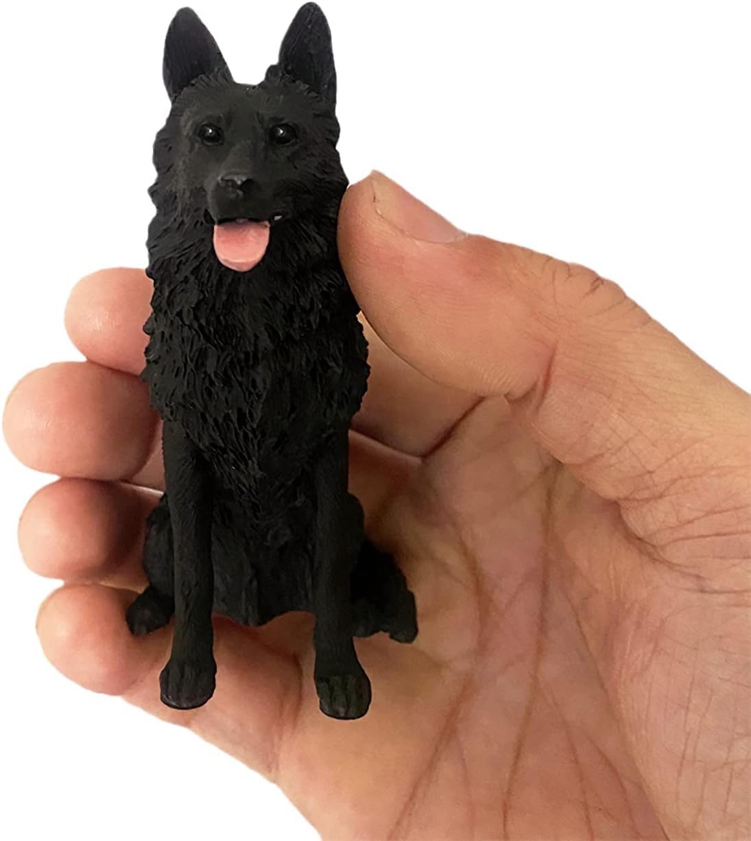 Amazon.com: TALKLEK 3.34 Inches Mini Resin German Shepherd Dog Figurine ...