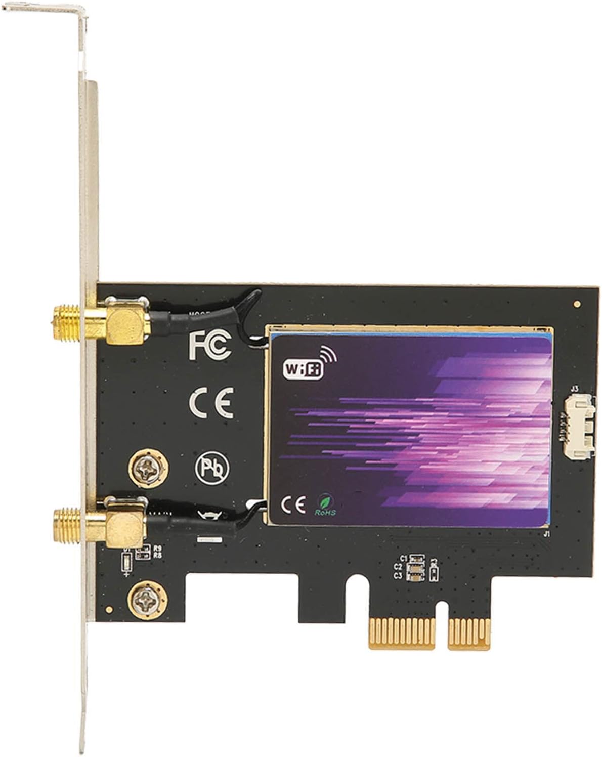 Amazon.com: 6 5.2 PCIE WLAN Card, PCIE Network Card Triple Band Gigabit ...