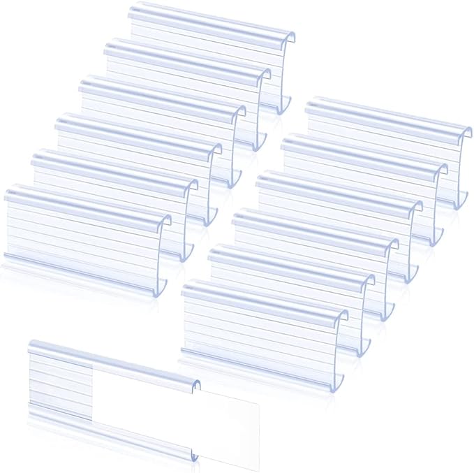 Amazon.com : Diteje 30Pcs Plastic Wire Shelf Label Holder,Wire Rack ...