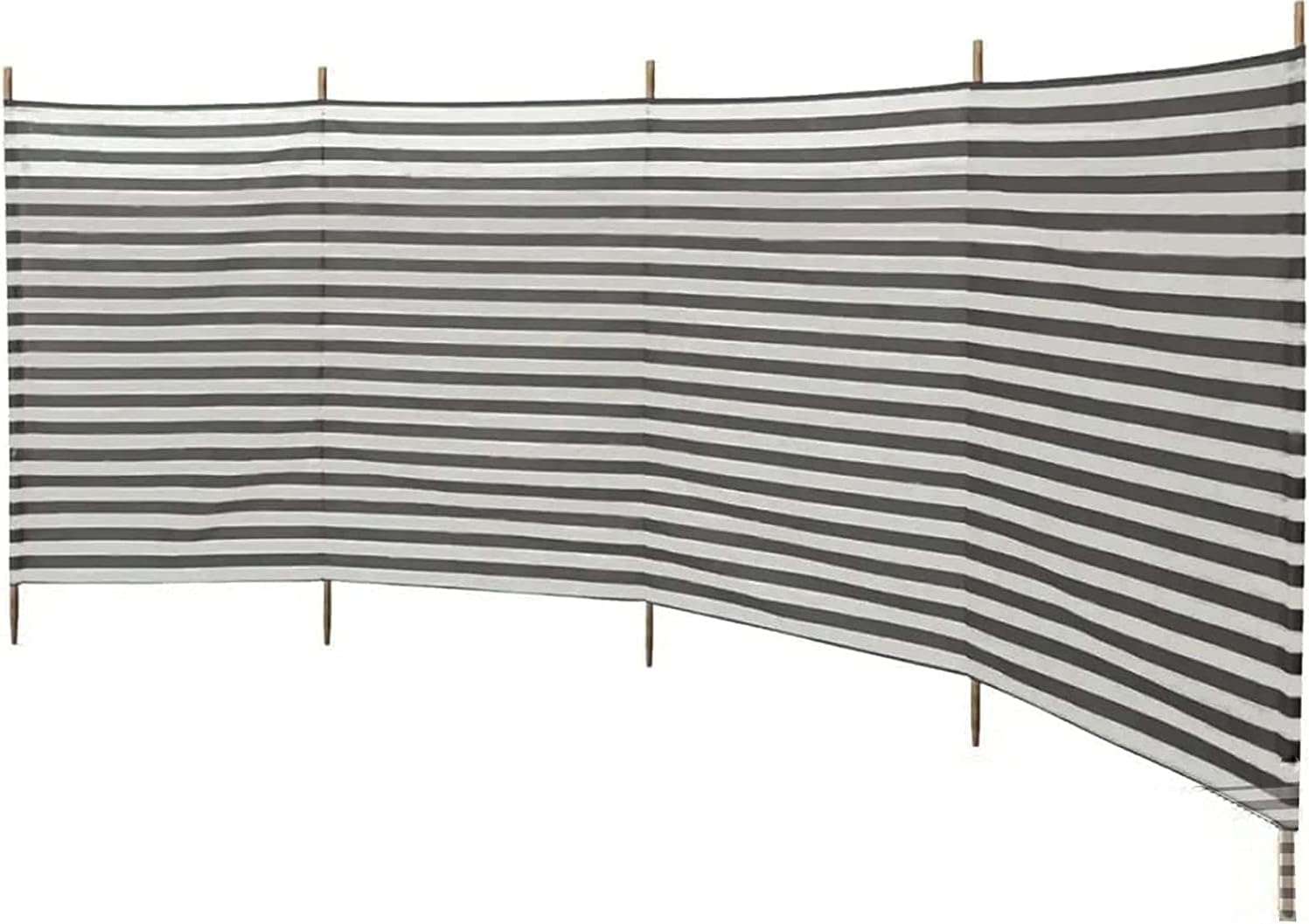 rightclick 5 Pole Grey & White Beach Windscreen Privacy Beach ...