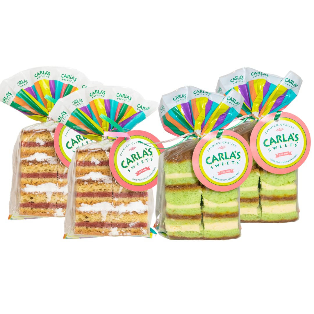 Amazon.com: Carla's Sweets Assortment 19 (2 Guava Cakes and 2 Pistacho ...