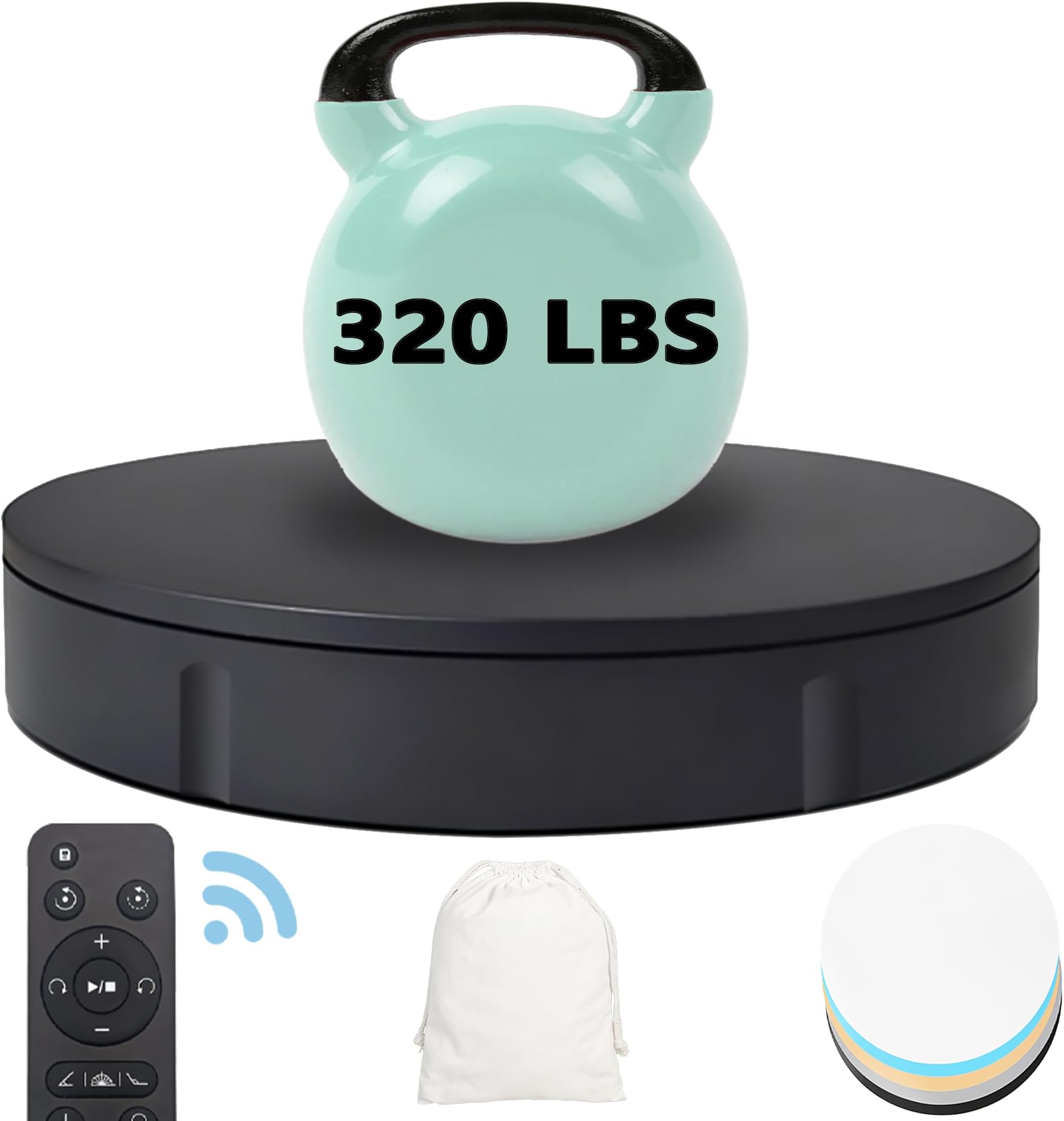 Amazon.com: PRABOS Motorized Rotating Display Stand 360° Electric ...