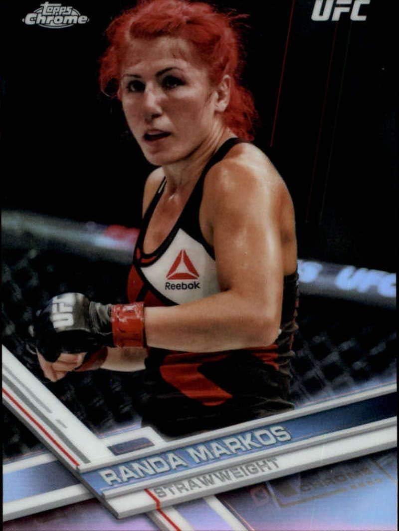 Amazon.com: 2017 Topps Chrome Refractor UFC #74 Randa Markos Official ...