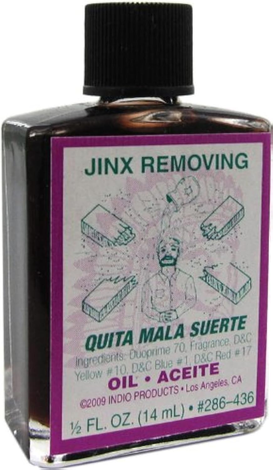 Amazon.com: INDIO Products Jinx Removing Oil 1/2 fl. oz. : Health ...