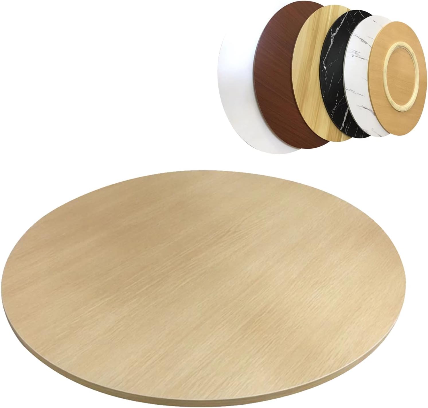 Amazon.com: Round Turntable Wooden Rotating Tray For Kitchen Dining ...