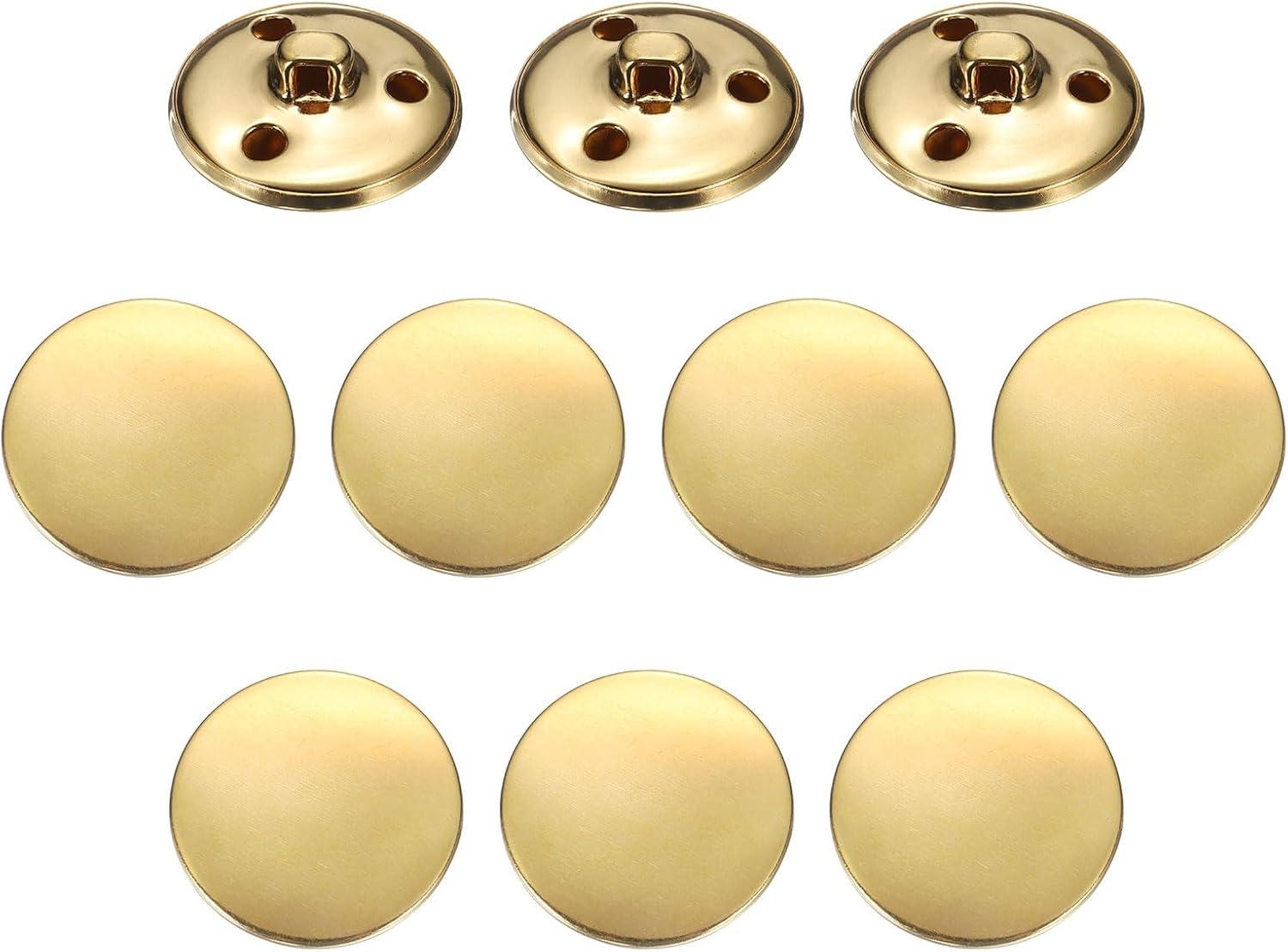 Amazon.com: HARFINGTON 10pcs Metal Antiqued Button 25mm Round Metal ...