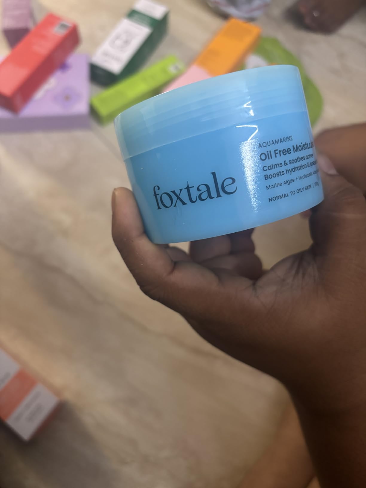 Foxtale Oil-Free Gel Moisturizer for Face | Hyaluronic Acid ...