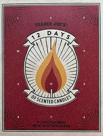 Amazon.com: Trader Joe's 12 Days of Scented Candles : Home & Kitchen