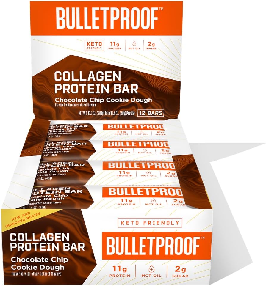 Amazon.com : Bulletproof Chocolate Chip Cookie Dough Collagen Protein ...