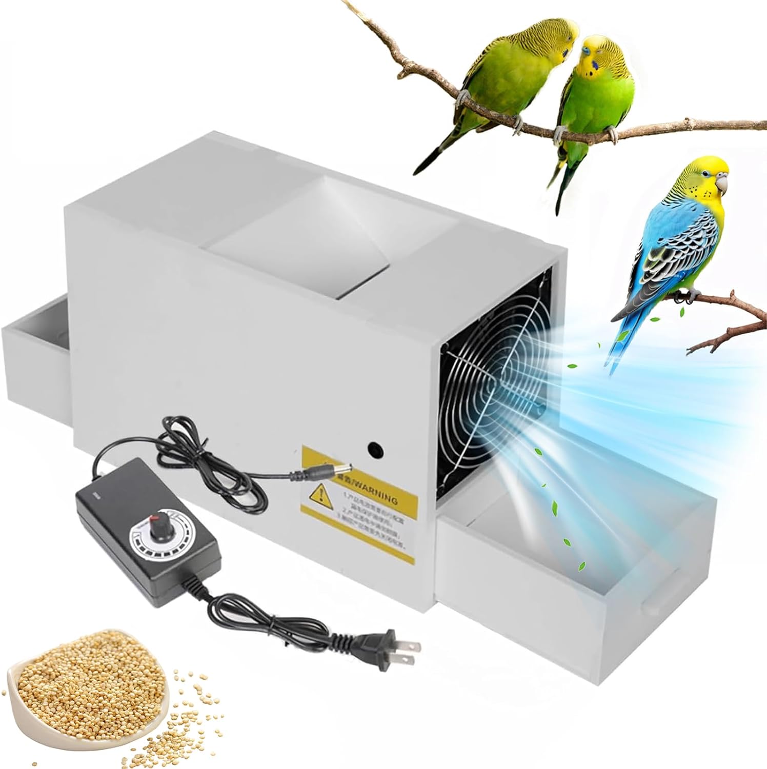 Bird Feed Blown Shell Splitter, Bird Seed Cleaner Cleaning Machine with ...