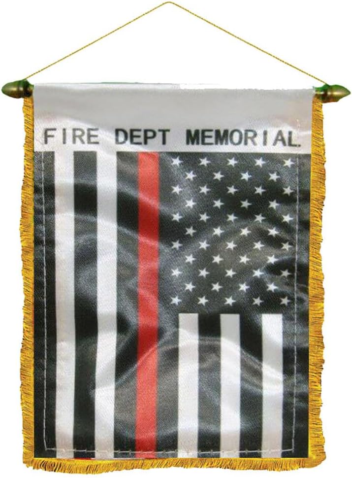 Amazon.com: Wholesale Lot 3 Thin Red Line USA Double Sided Mini Flag 4 ...