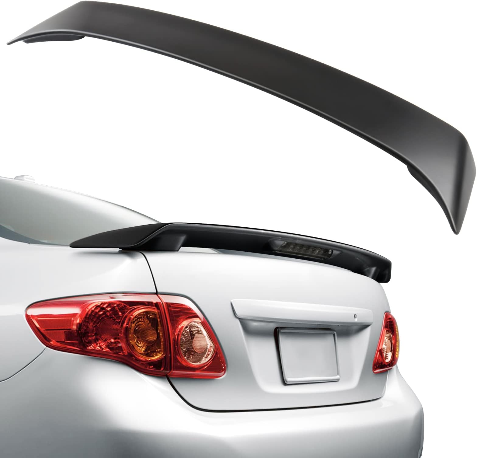 Amazon.com: Trunk Spoiler Wing with 3rd Brake Light Compatible with ...