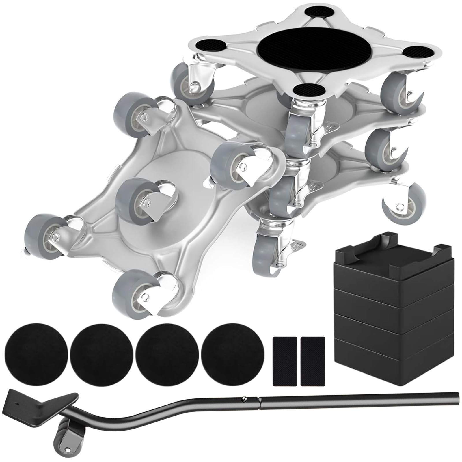 CypherCore Furniture Dolly with 5 Wheels Heavy Duty, Moving Dolly with ...