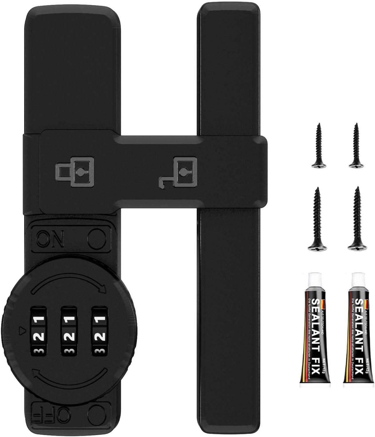 Amazon.com: Premium Barn Door Lock- Heavy Duty 180 Degree Flip Sliding ...