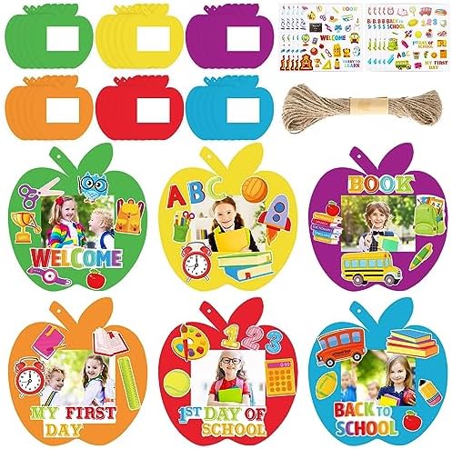 Amazon.com: Whaline 36Pcs Back to School Picture Frame Craft Kit ...