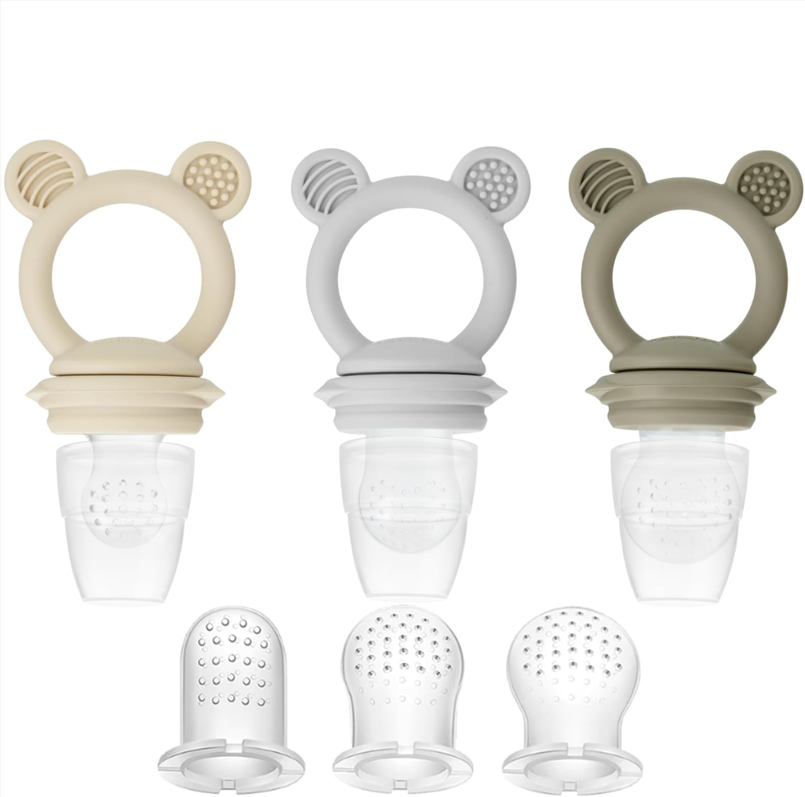 Amazon.com : PandaEar 3 Pack Baby Fruit & Food Feeder Pacifier ...
