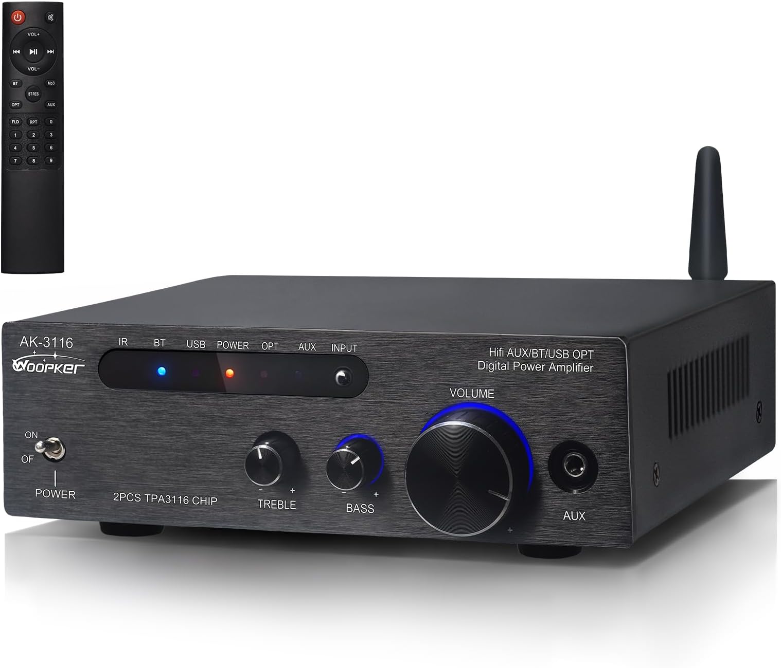 Amazon.com: Moukey Stereo Receivers with Bluetooth 5.0, 400W 2.0 ...