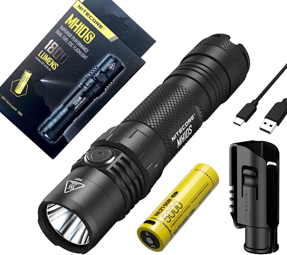 Nitecore MH10S Luminus SST-40-W USB-C Rechargeable Ultra Compact ...