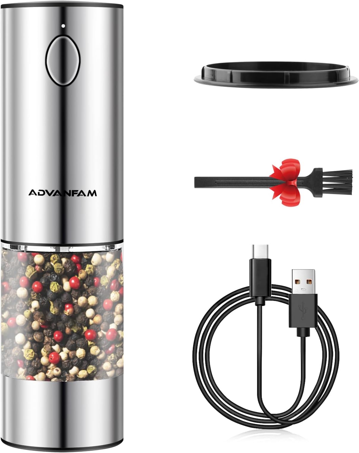 Amazon.com: Pepper Grinder with Light - Battery Operated Pepper or Salt ...